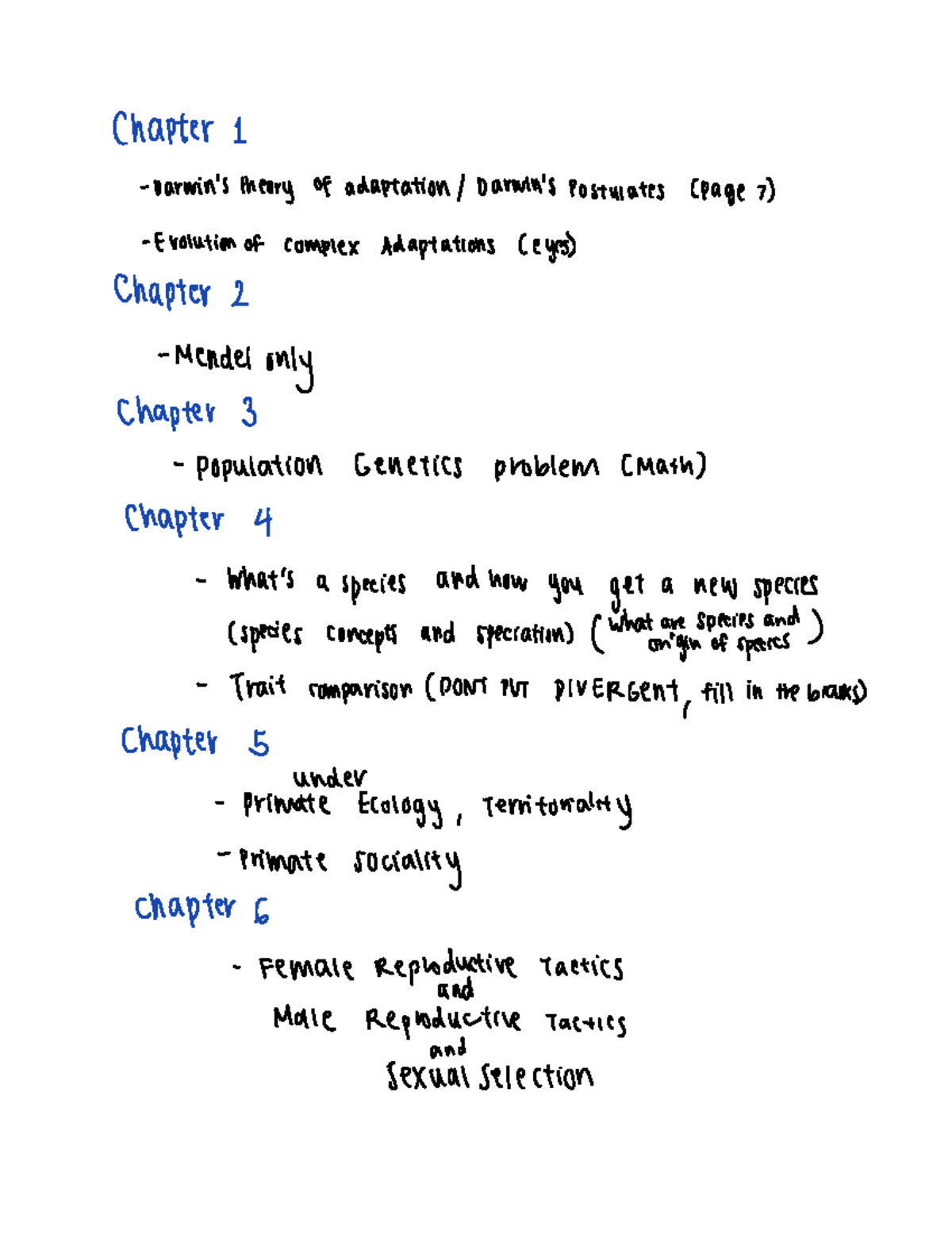 Midterm Review Notes: Complex Adaptations & Population Genetics - Studocu