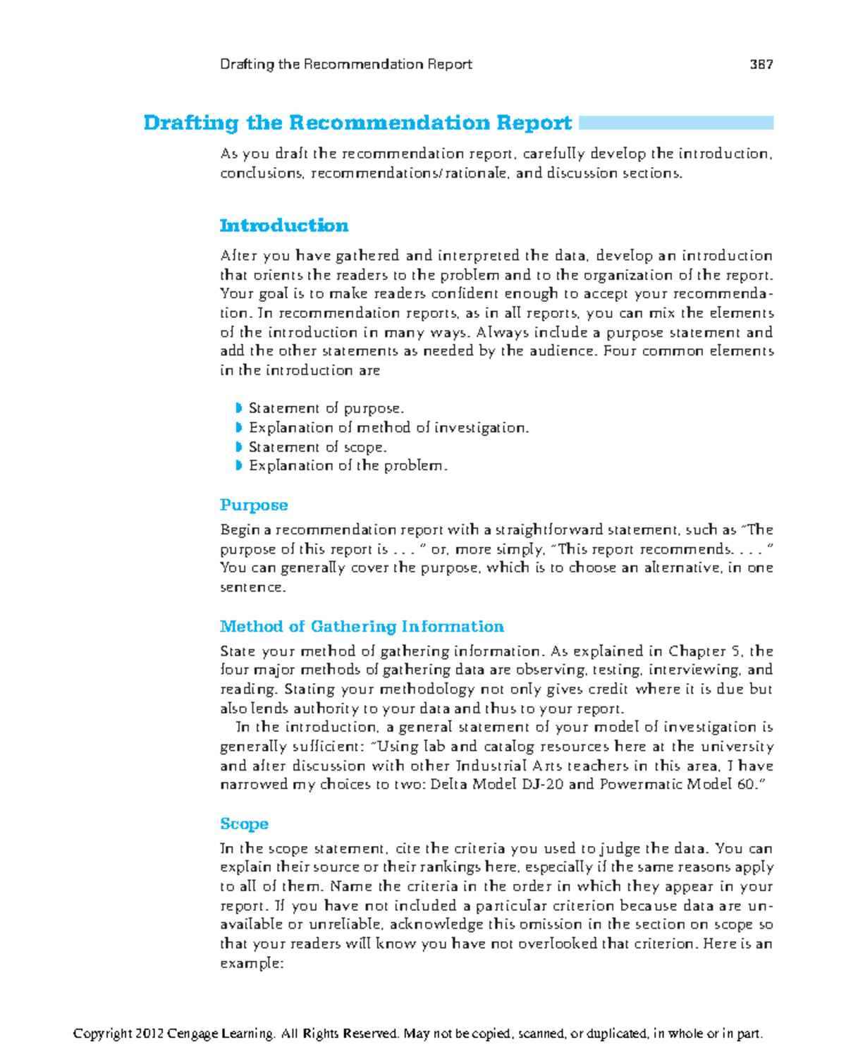 Recomendation report - Introduction After you have gathered and ...