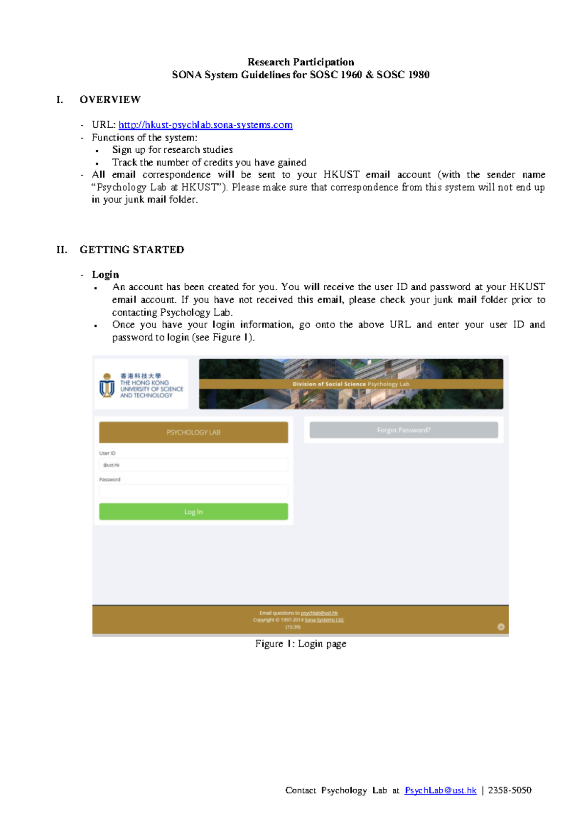 SONA System Guidelines for Research Participation SOSC 1960/1980 - Studocu