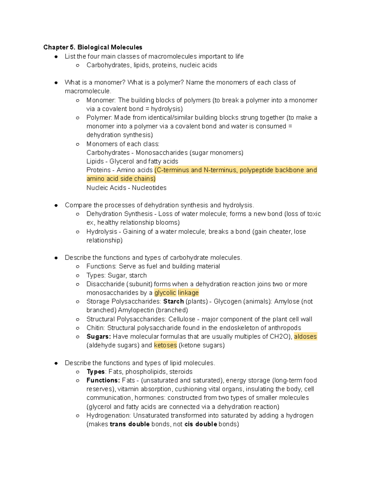 Cell Biology Study Guide: Cellular Respiration & Membrane Structure (BIO 101) - Studocu