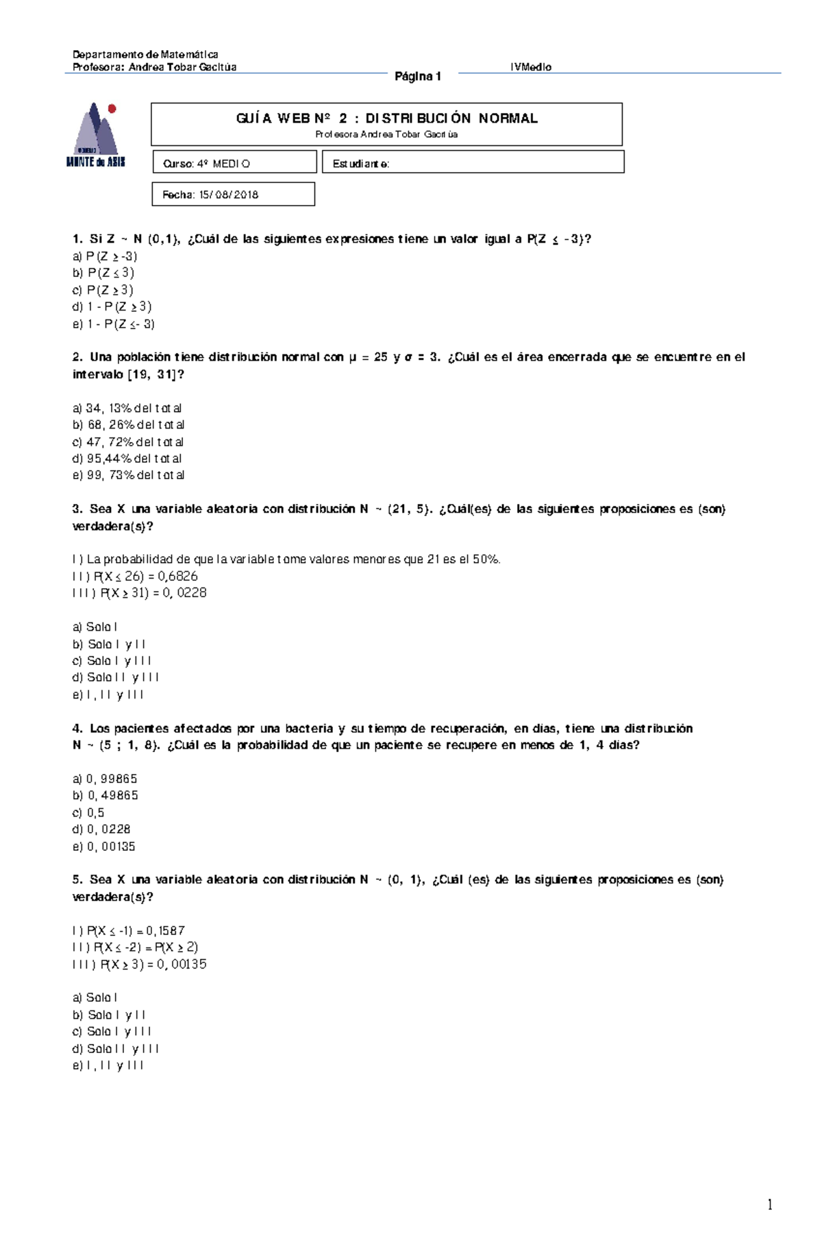 Caca pichi peo y mucha caca - Departamento de Matemática Profesora ...