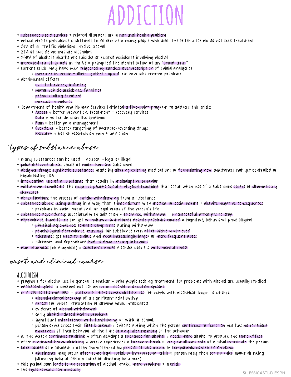 Addiction & Mental Health: Key Insights and Notes for Study - Studocu