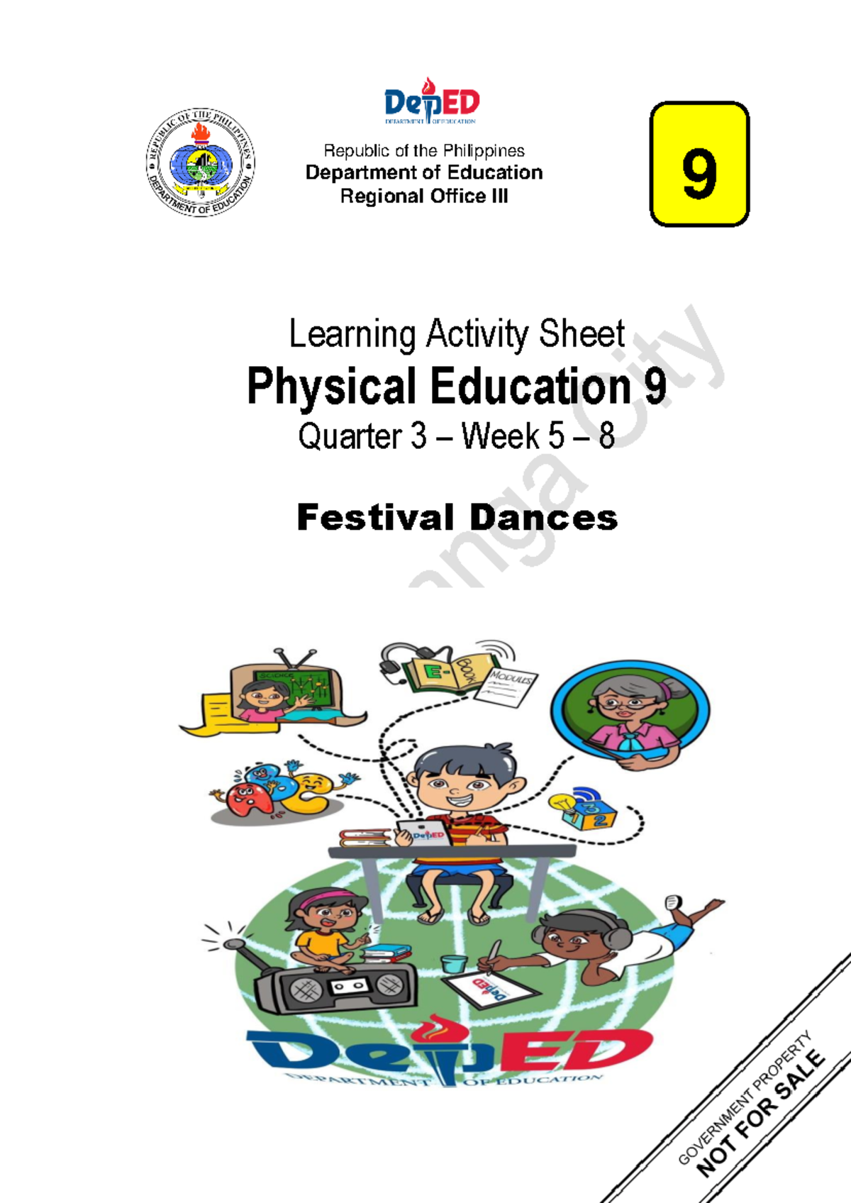 3RD Quarter Grade 9 PE Learning Activity Sheets WEEK 5 8 Final ...