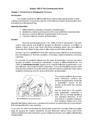 Global Interstate system module - The Contemporary World Unit II. The Structures of ...