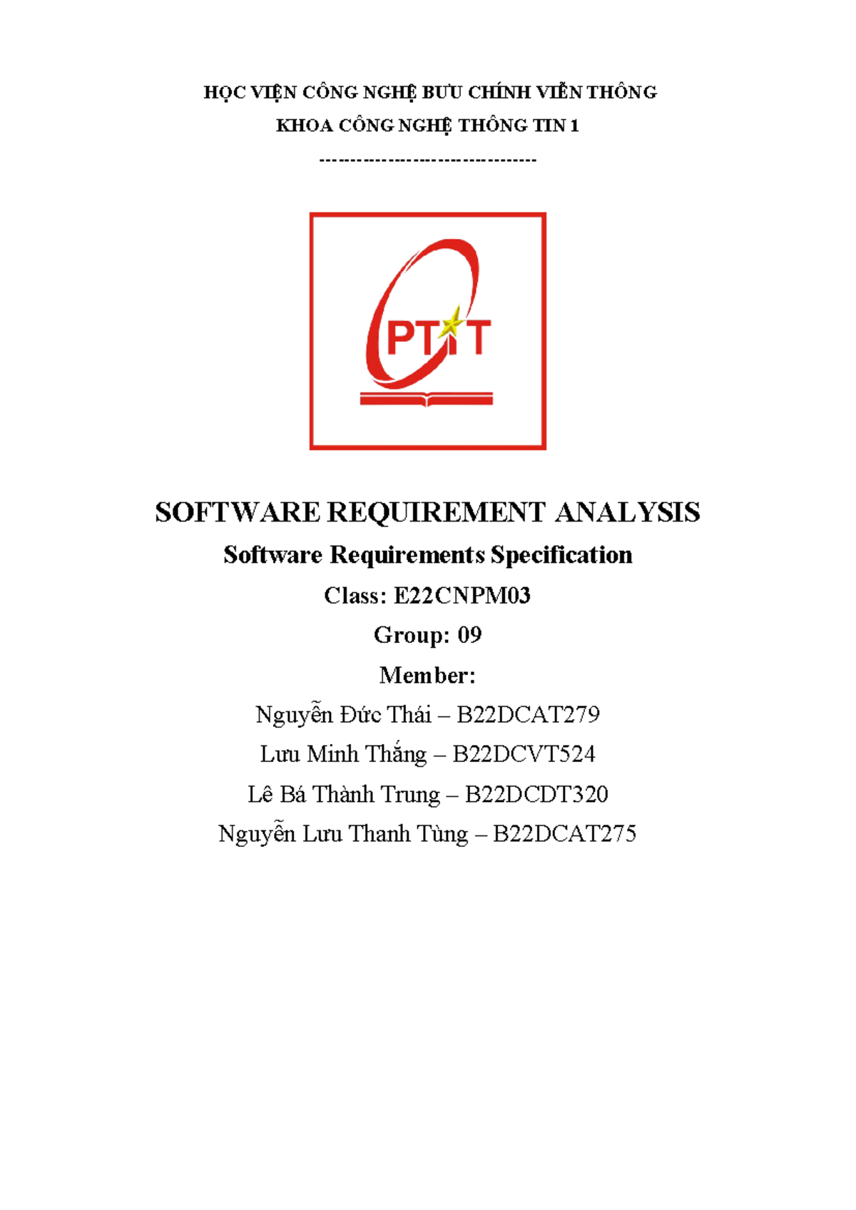 SRS for Ephurin Novel Platform - Class E22CNPM03 - Studocu