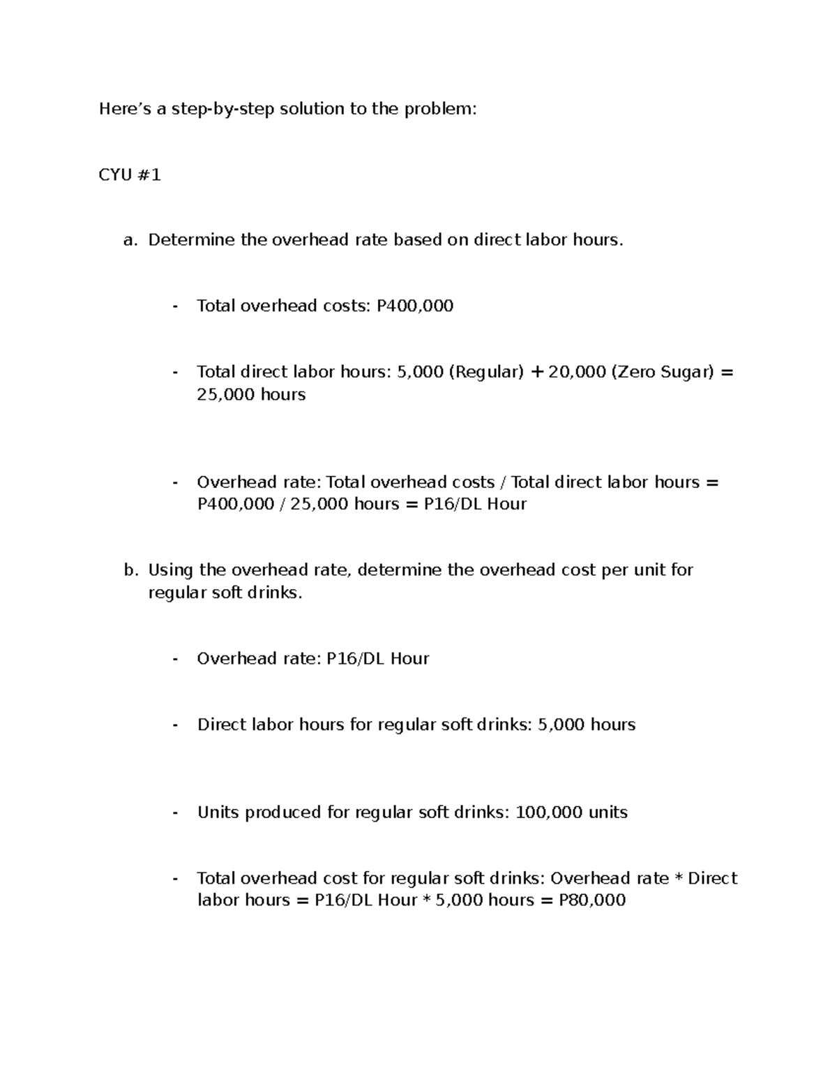 ABC ANSWER TO ASSIGNMENT - Here’s a step-by-step solution to the ...