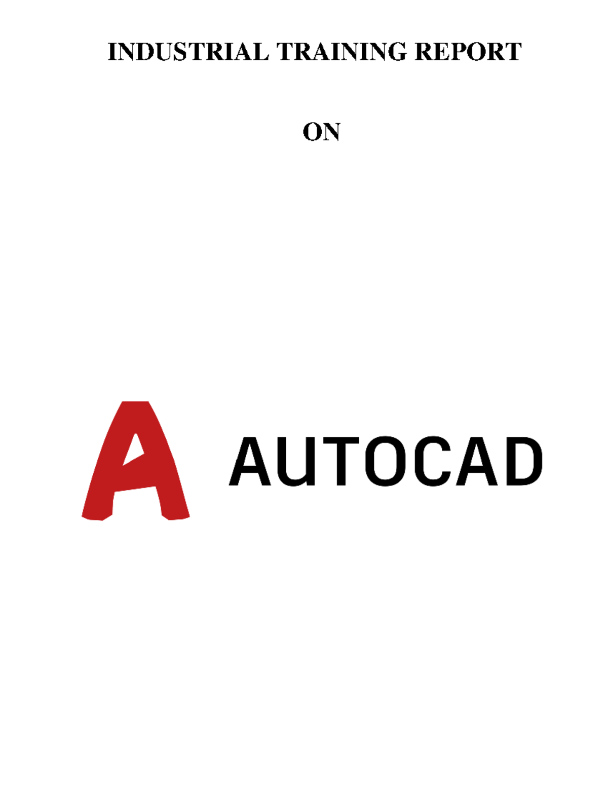 AIET/DOME/2021-22/Final Report on AutoCAD Training for B.Tech Mech ...