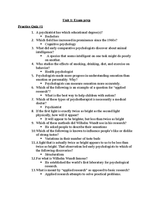Year 11 Business Management Unit 1 Exam Revision Sheet - Year 11 ...