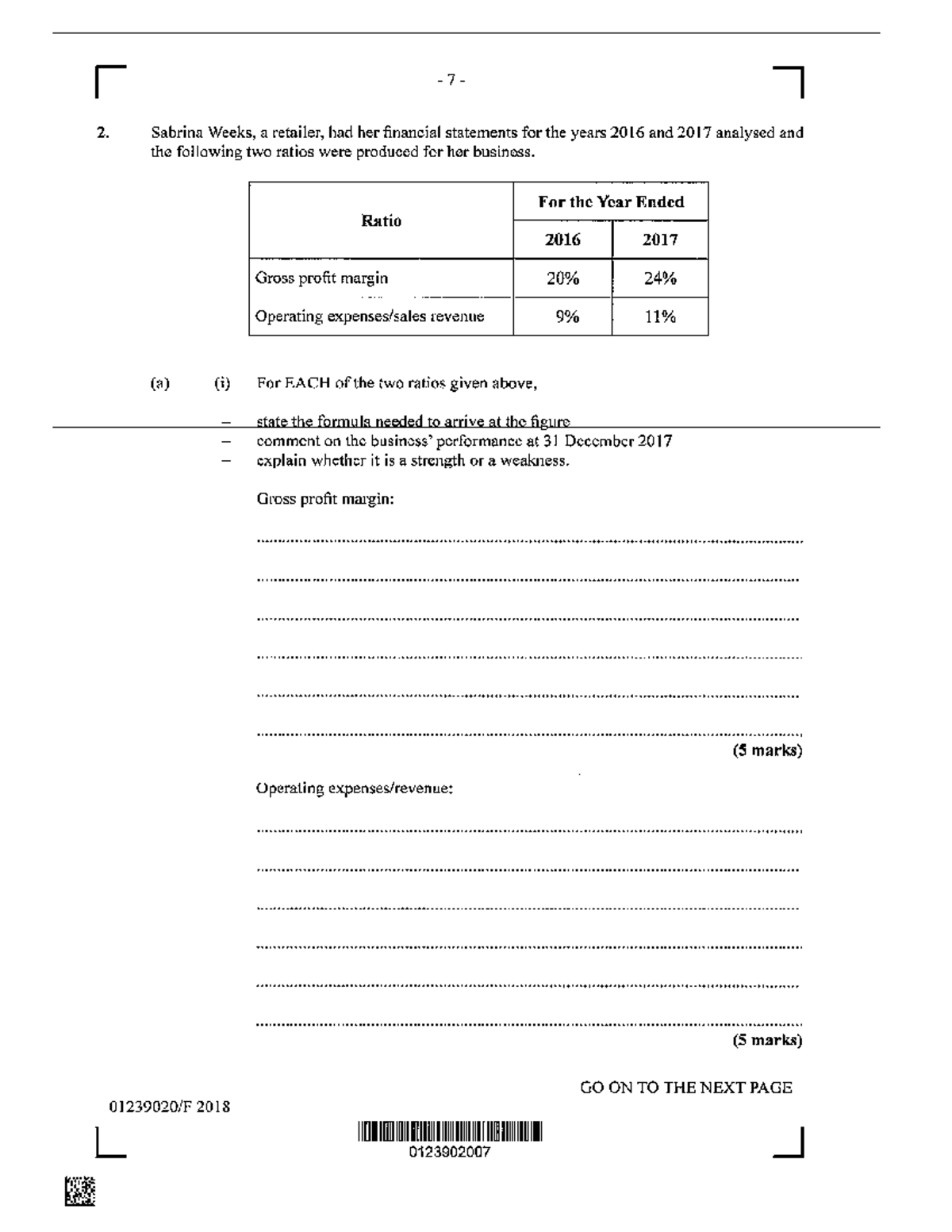 Financial Analysis of Sabrina Weeks: Ratios & Recommendations (2018 ...