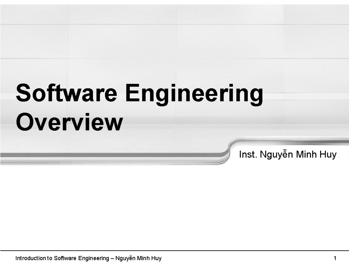 01-SE-Software Engineering Overview: Key Concepts and Career Insights ...