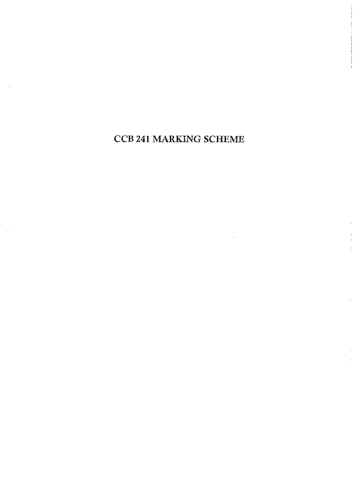 Marking Guide for CCB 241 Test 2: Beam Analysis and Calculations - Studocu