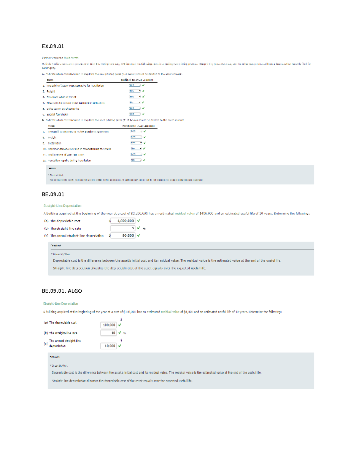 Module 5-2 Problem Set - EX.09 Costs of Acquiring Fixed Assets Melinda Stoffers owns and ...