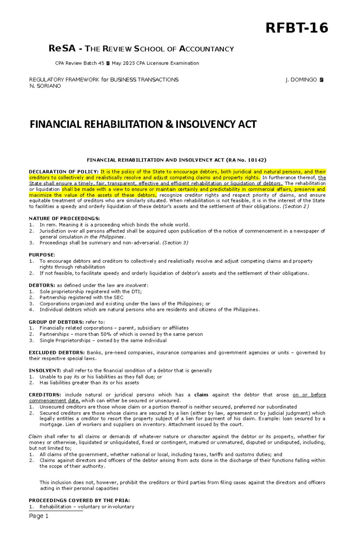RFBT-16-Course-Notes-on-Financial-Rehabilitation-and-Insolvency-Act ...