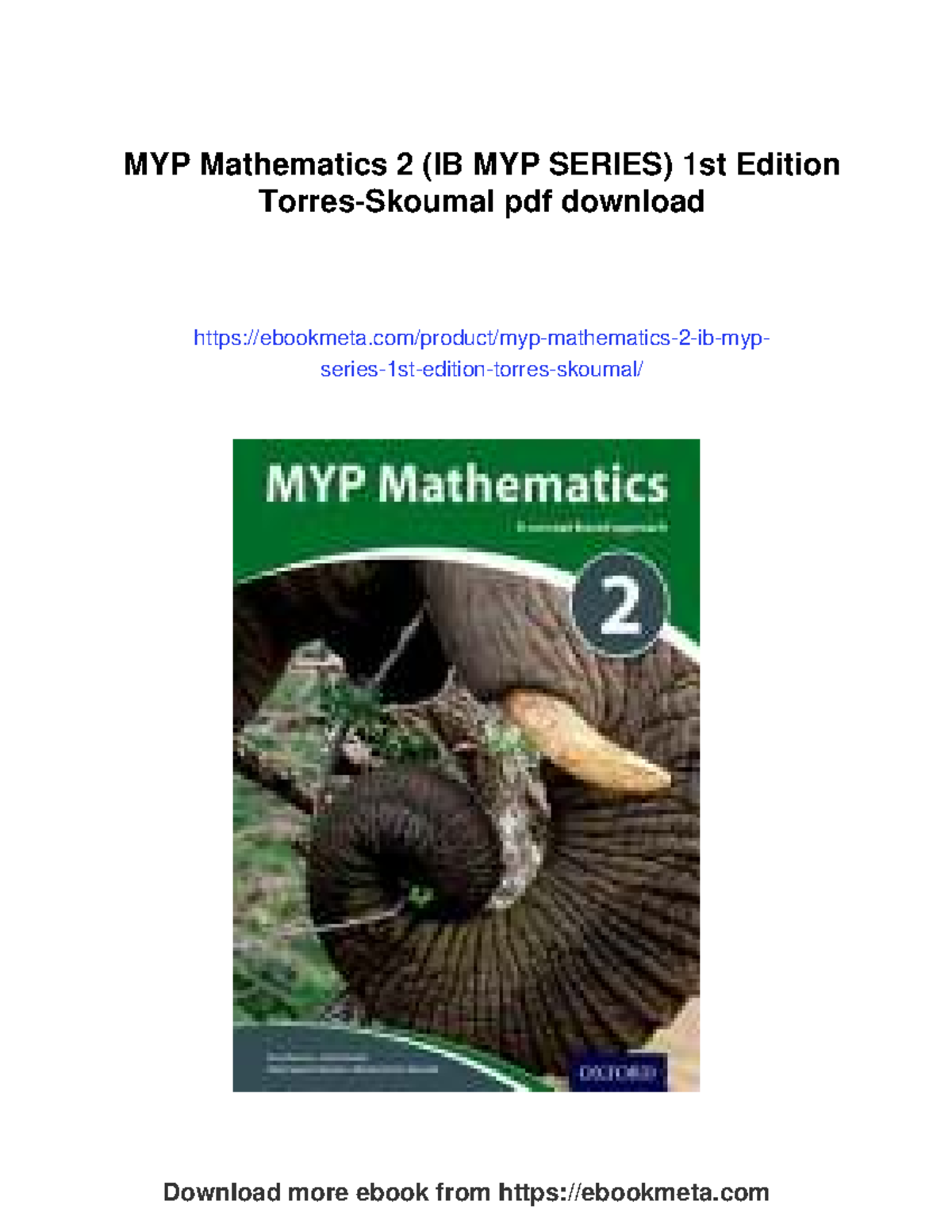MYP Mathematics 2 (IB MYP SERIES) 1st edition pdf download - Studocu