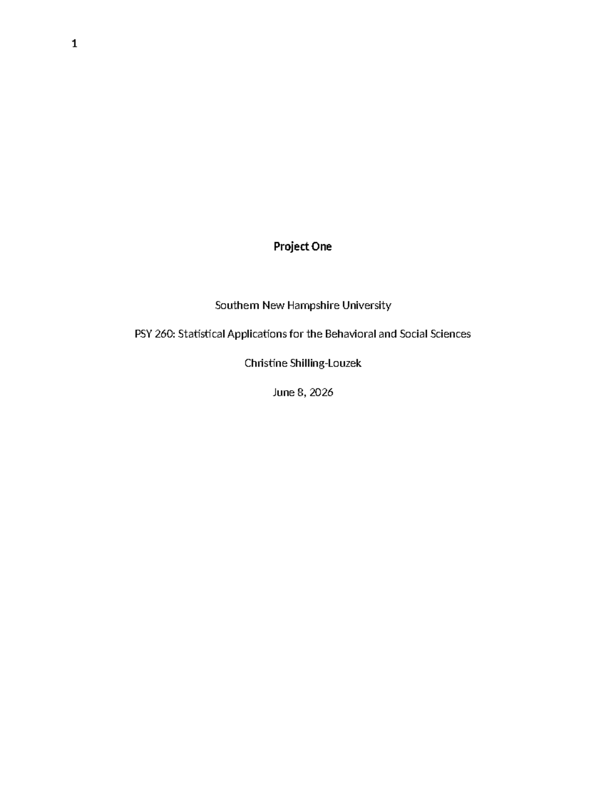PSY 260 Project One: Empathy Analysis for Nonprofit Strategies - Studocu