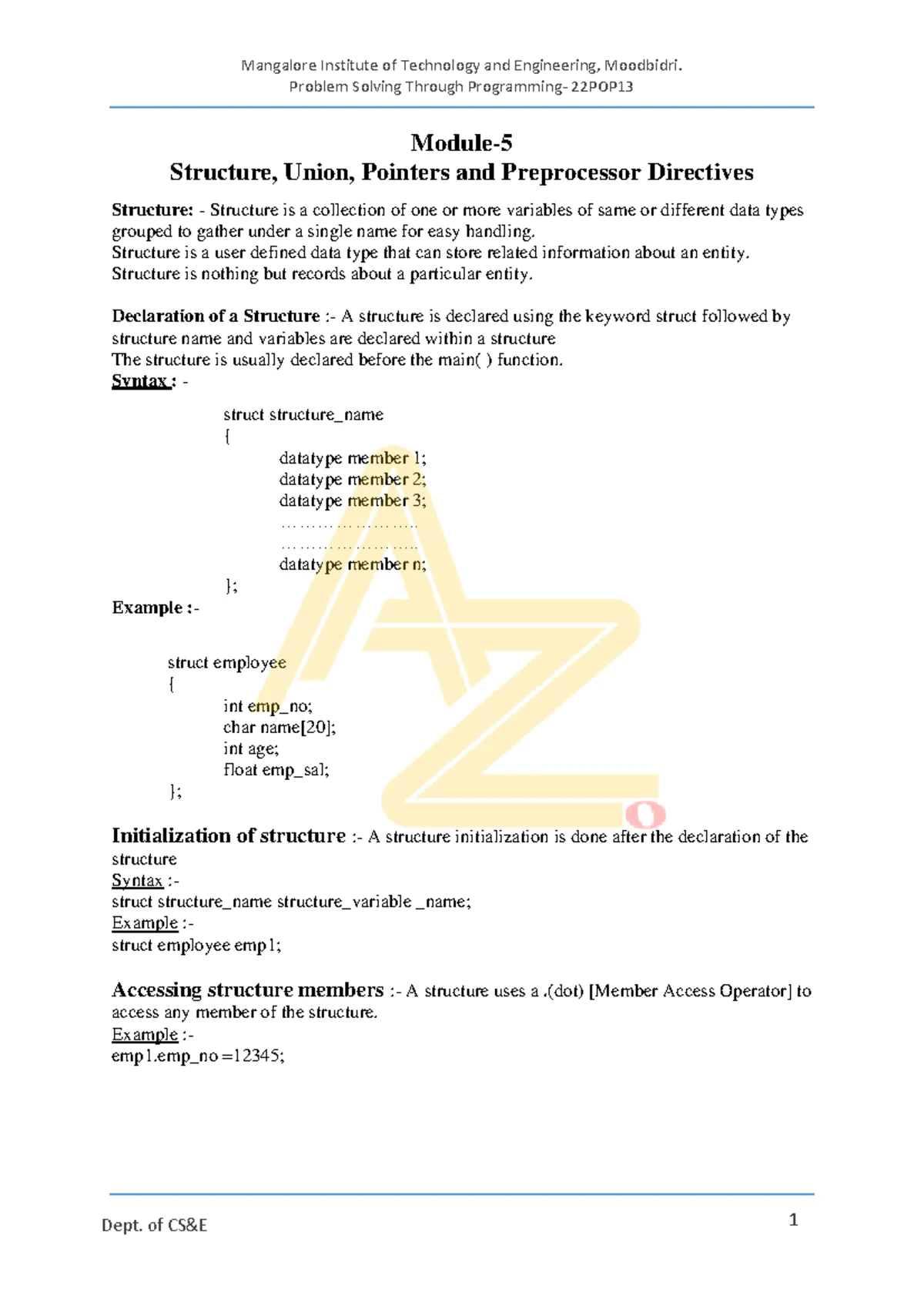 BPOPS103 Module 4 - C-Programming for Problem solving - 22 POP ... BPOPS103 Module 4 - C-Programming for Problem solving - 22 POP ...