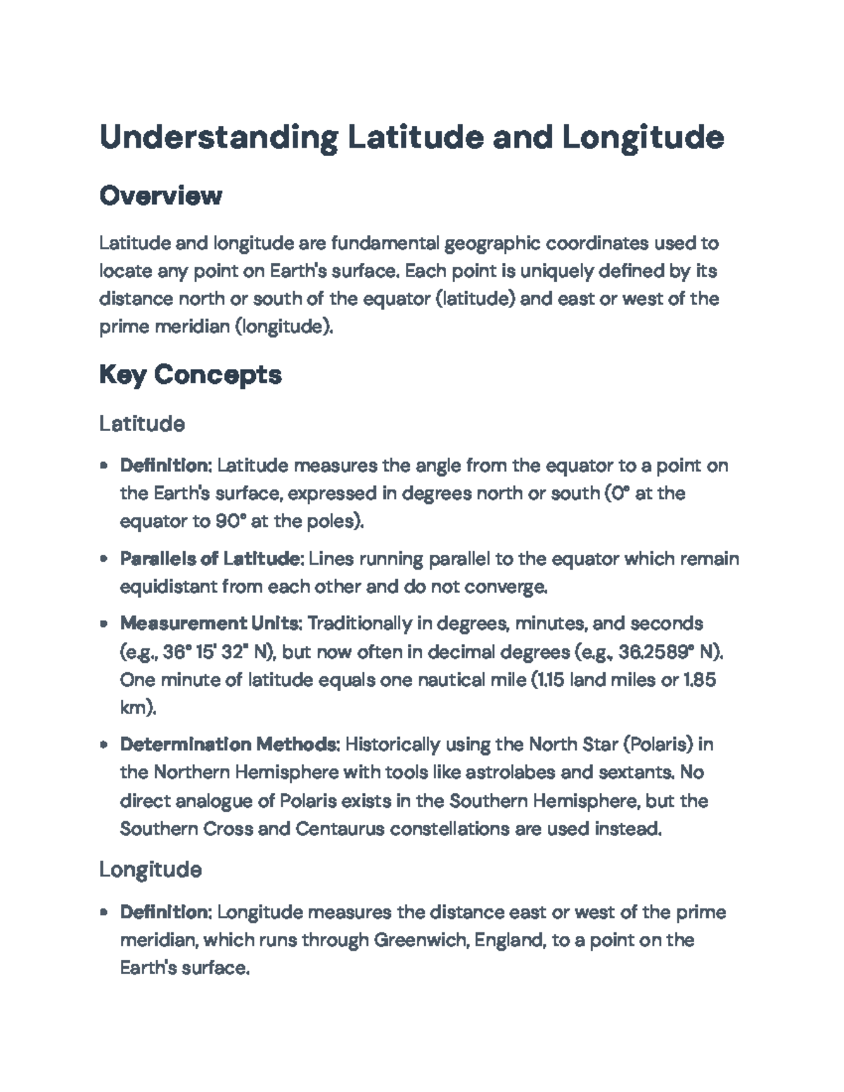 Understanding Latitude and Longitude: Key Concepts and GPS Technology ...