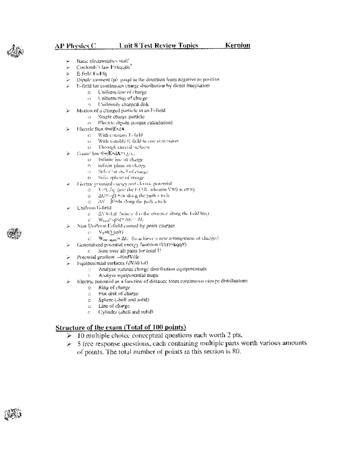 Unit 8 Review Packet - Physics - Studocu