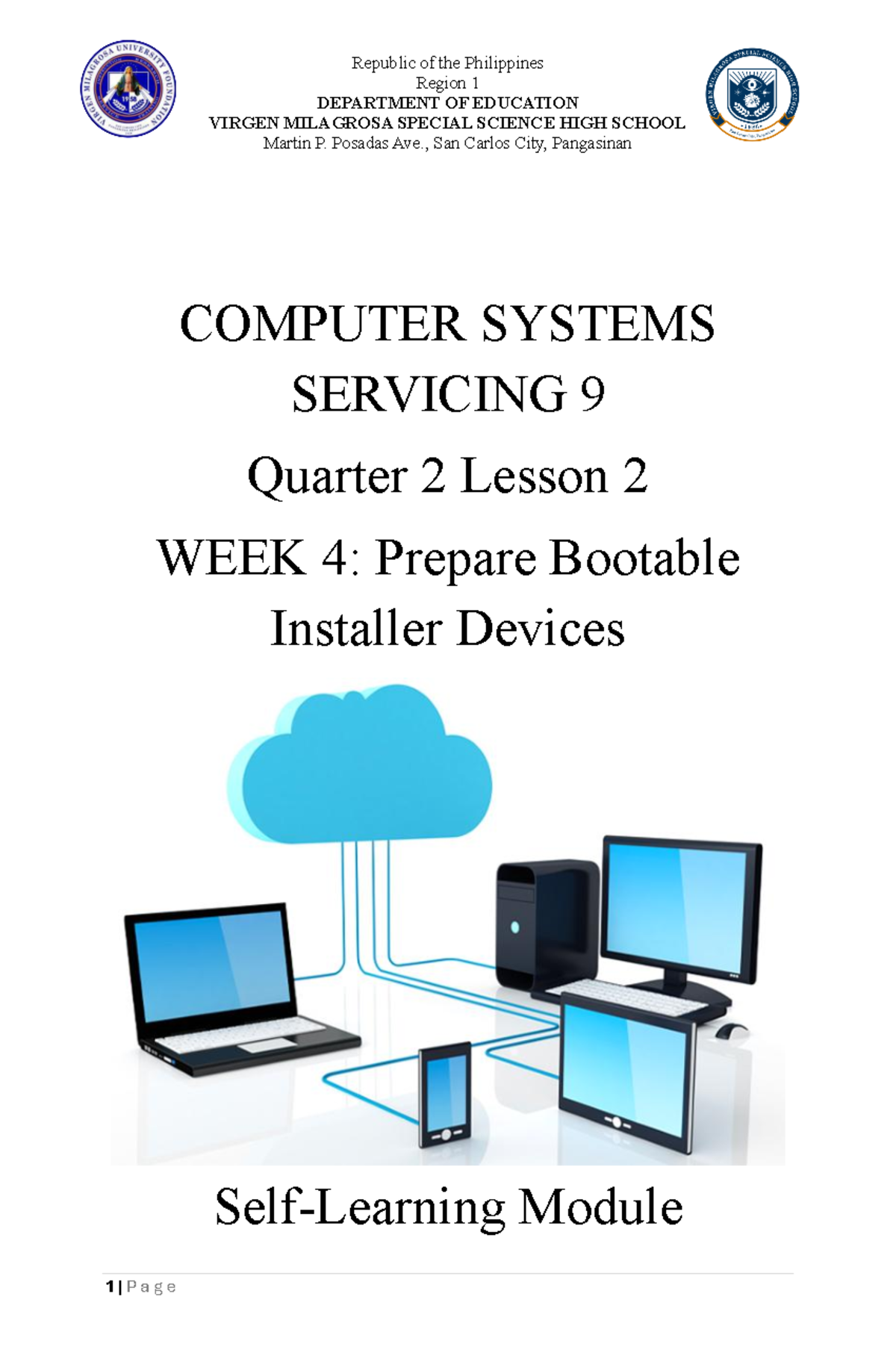CSS9 Q2 L2: Preparing Bootable Installer Devices Module - Studocu