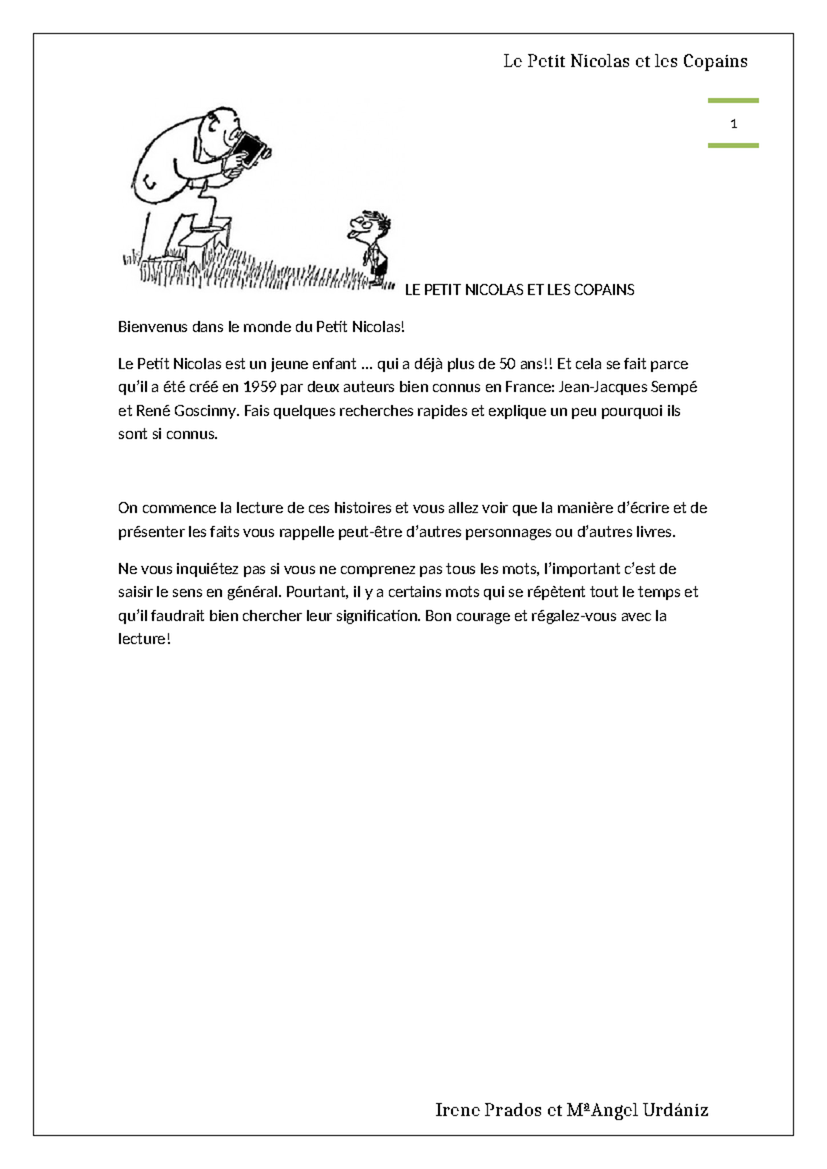 LE Petit Nicolas et les Copains ARC - Résumé et Analyse des Histoires ...