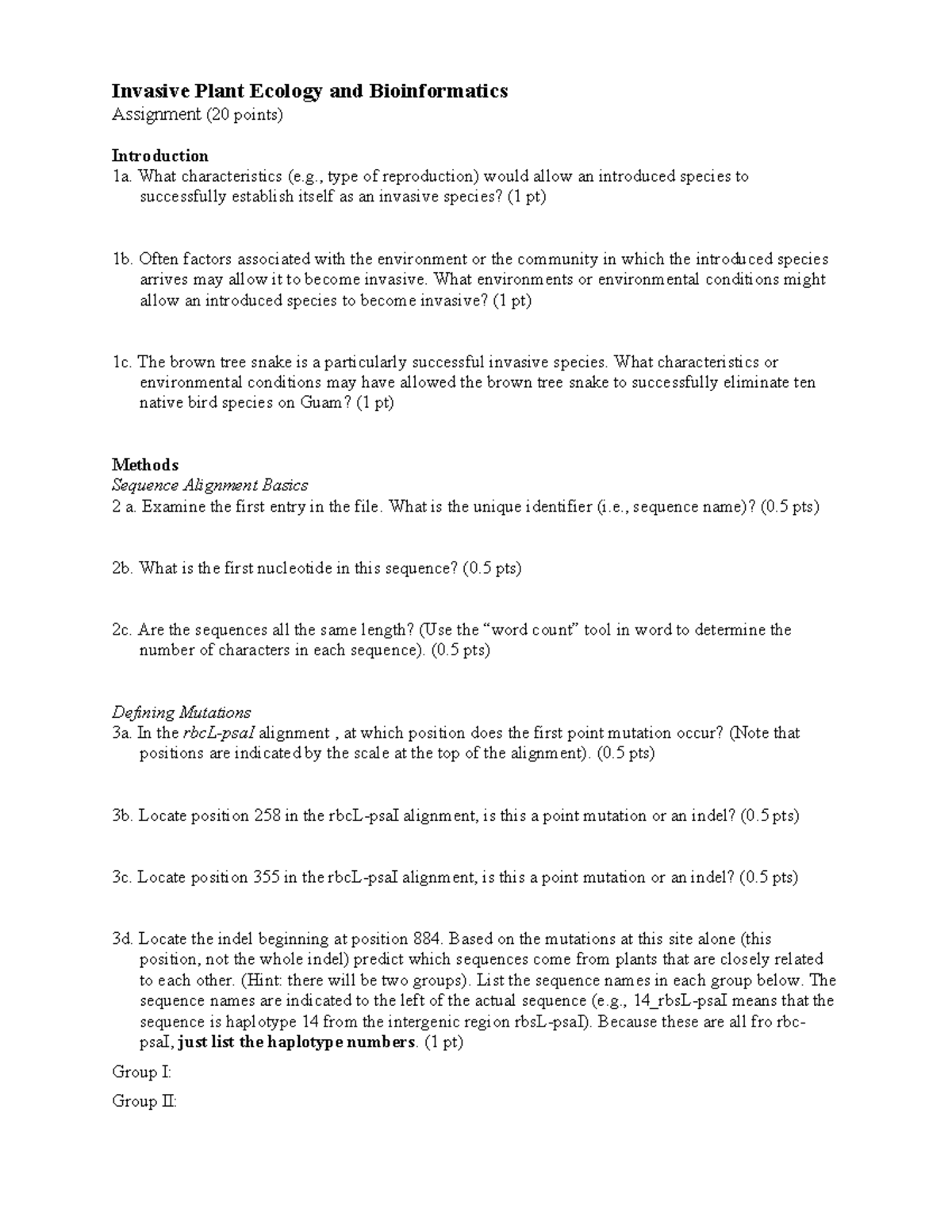 Lab13-Assignment-1: Invasive Plant Ecology Analysis and Findings - Studocu