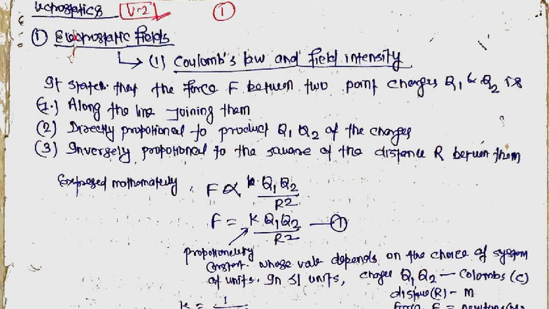 BEE 301 EMFT Unit 2 (Part-1) Study Notes by Amritesh Ojha - Studocu