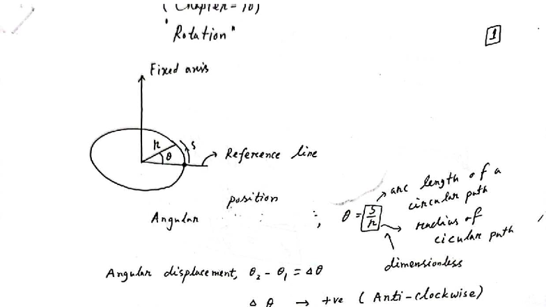 Chapter 10 - Fixed Axis Rotation and Angular Motion Concepts - Studocu