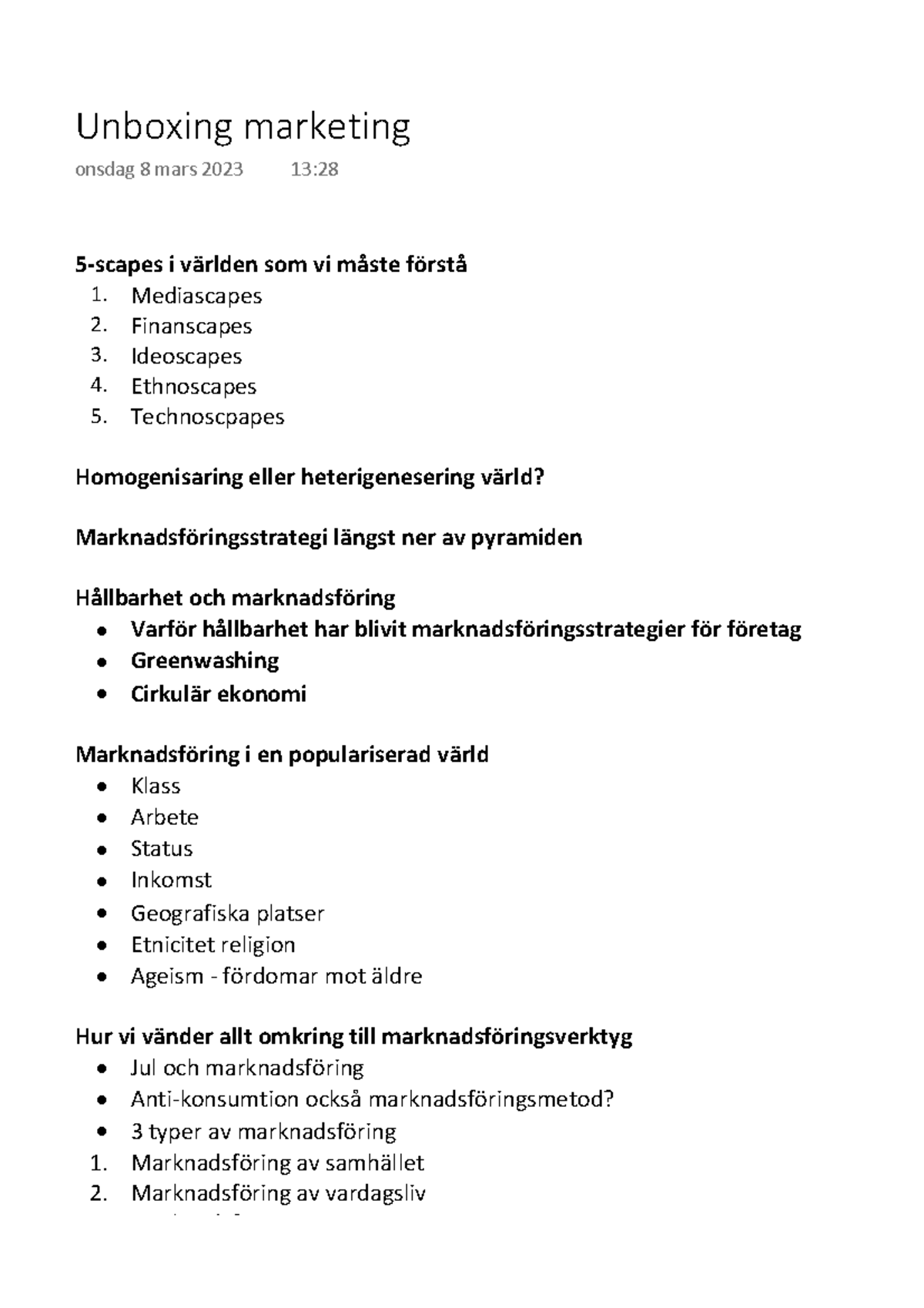Marknadsföringslandskap: En Analys av Unboxing Marketing - Studocu