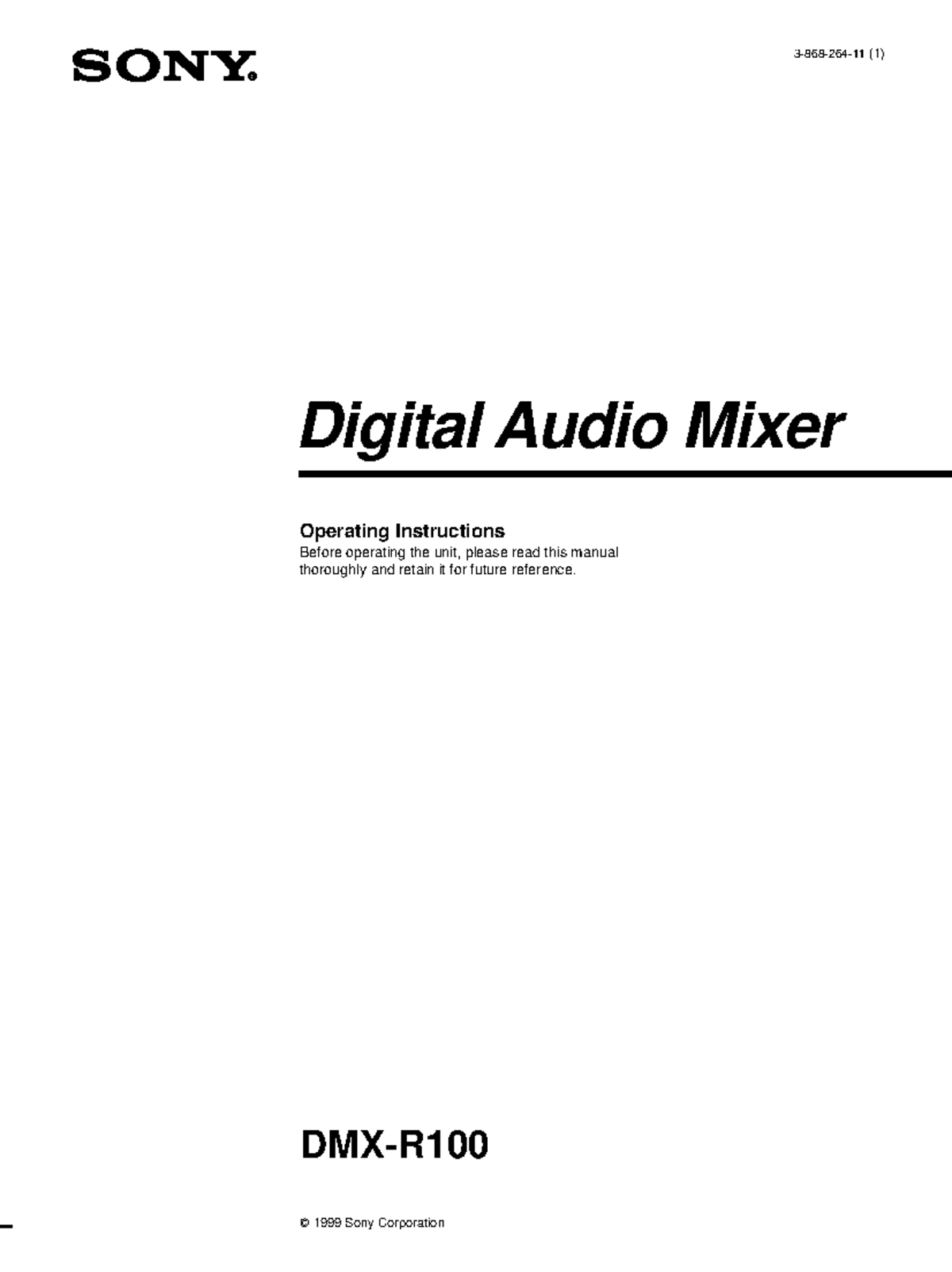 Digital Audio Mixer Operating Instructions (Model No. XXXX) - Studocu