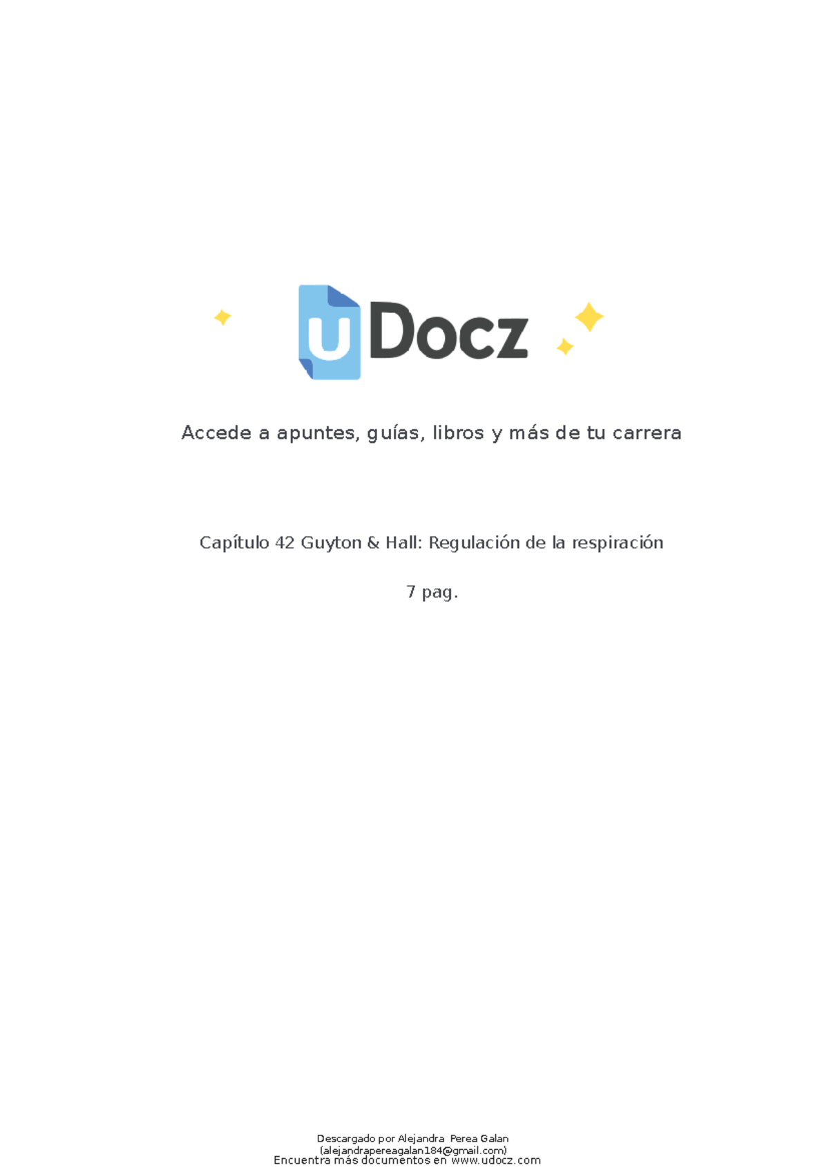 Capítulo 42: Regulación de la Respiración - Guyton H 393245 - Studocu