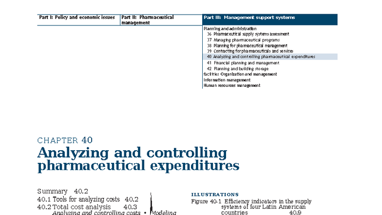 Analysis of Pharmaceutical Expenditures: Policy, Management, and Cost ...