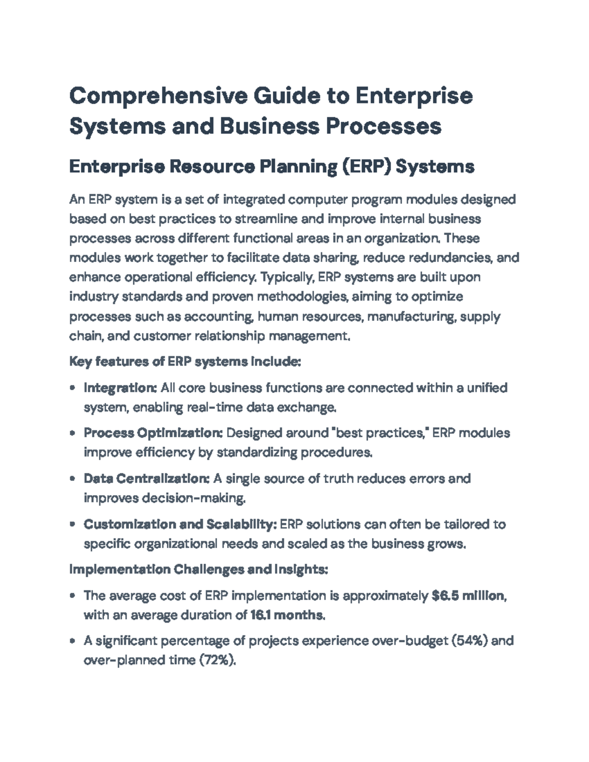 Comprehensive Guide to ERP, CRM & SCM Systems in Business Management ...