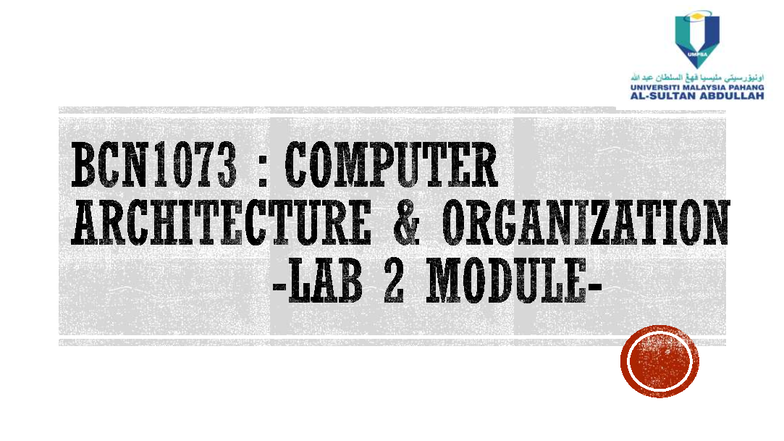 BCN1073 Lab 2 - Number System Conversions and Representations - Studocu