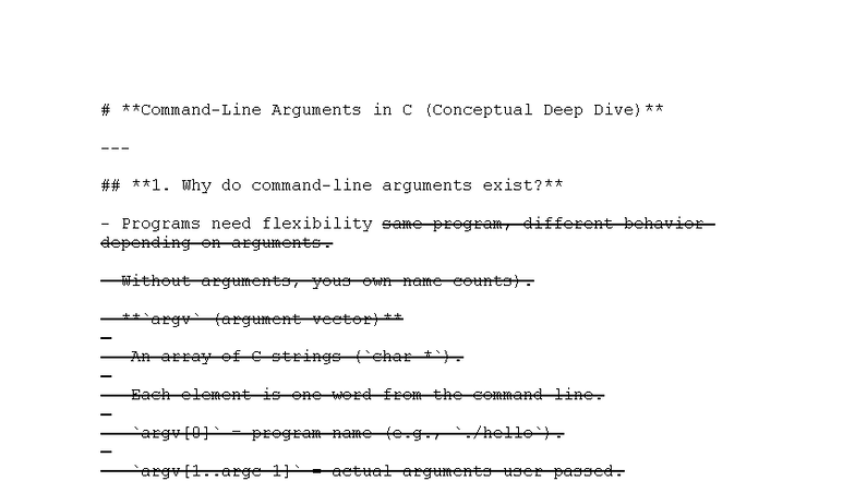 Command-Line Arguments in C: Flexibility and Usage - Studocu