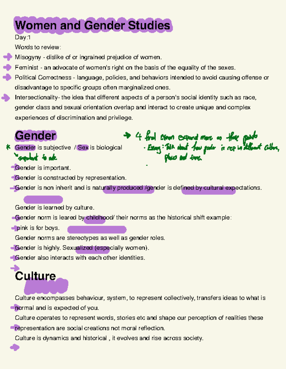 WGS 101: Intro to Women and Gender Studies Concepts and Terms - Studocu