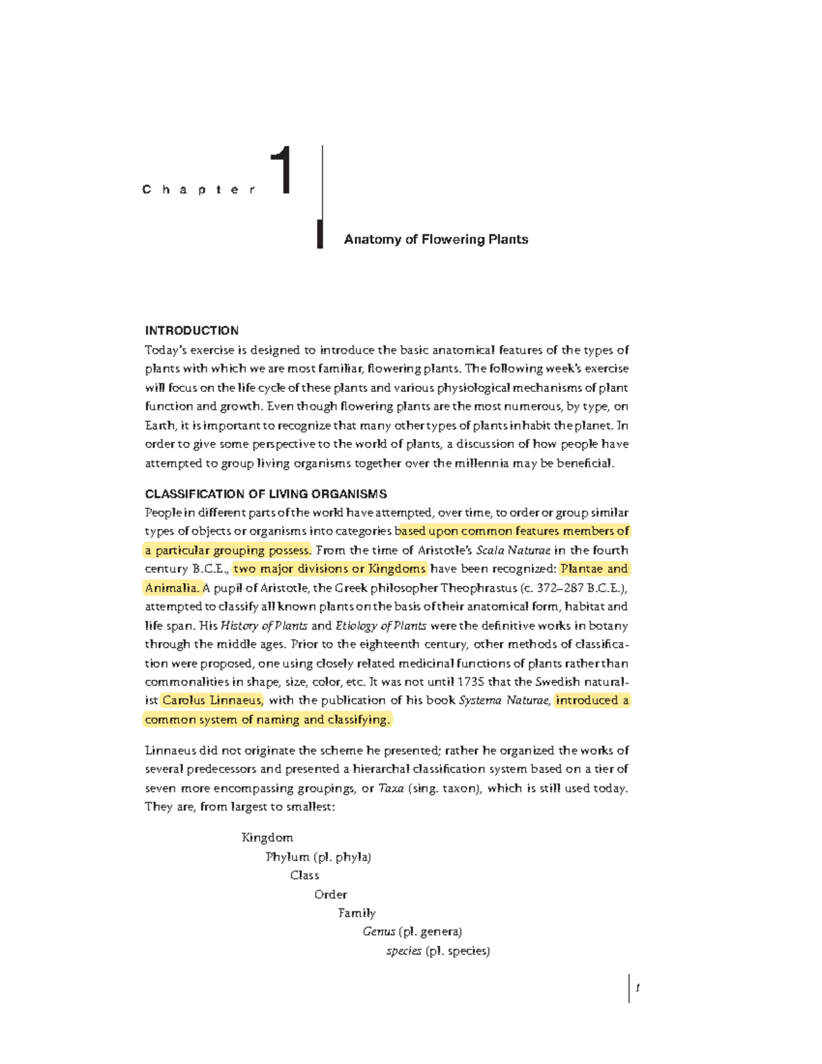BIO 102 - Anatomy of Flowering Plants - Lab Assignment Overview - Studocu