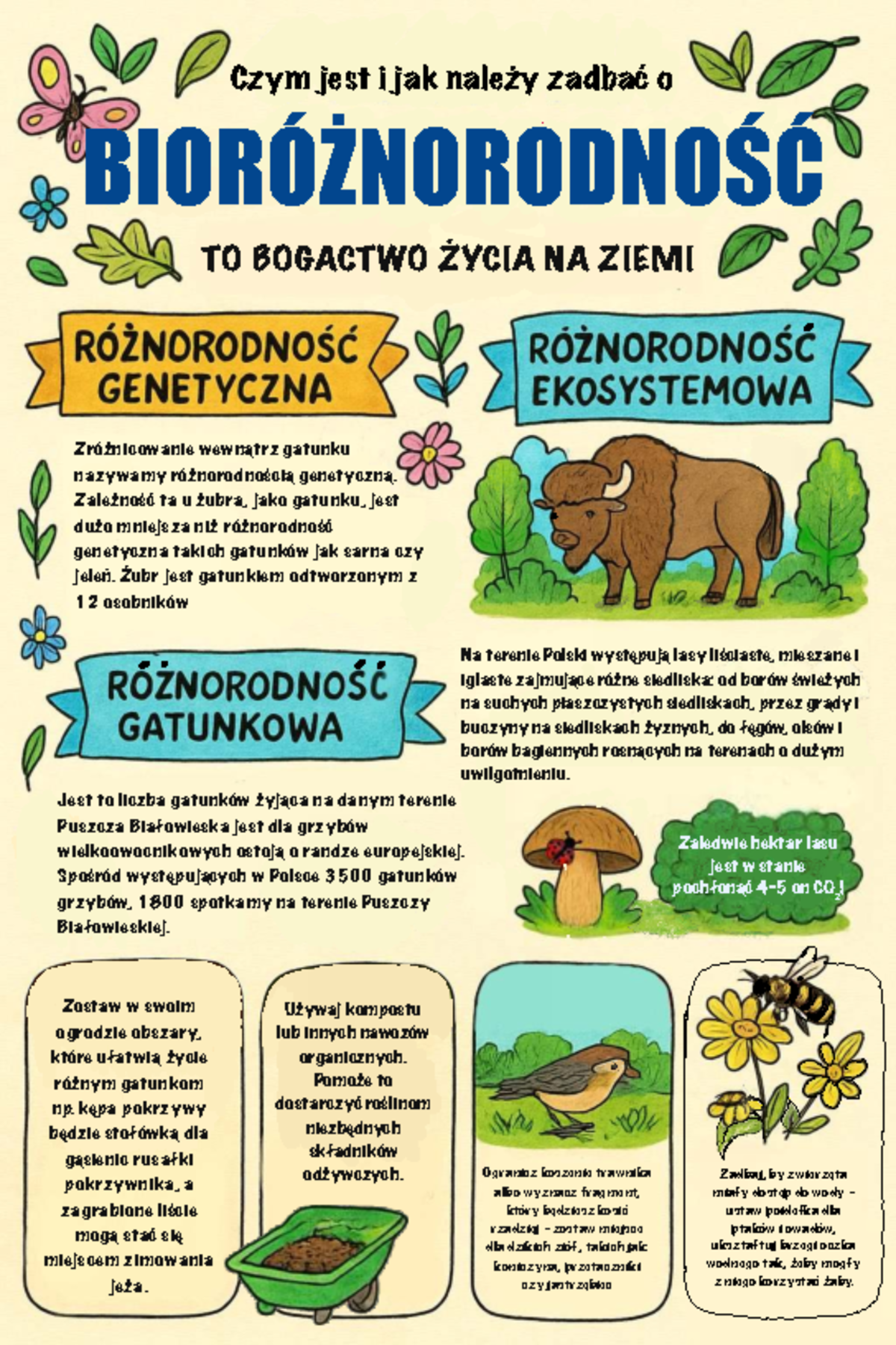 Plakat Biologia: Zrównoważony Rozwój i Ochrona Bioróżnorodności - Studocu