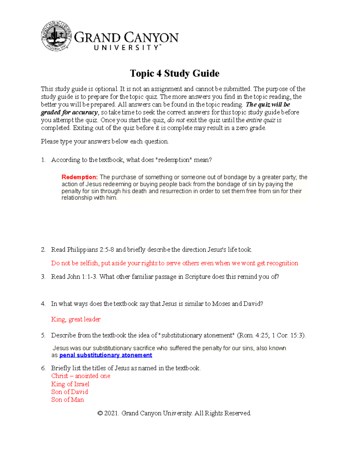 CWV 101 Topic 4 Study Guide for Quiz Preparation - Studocu