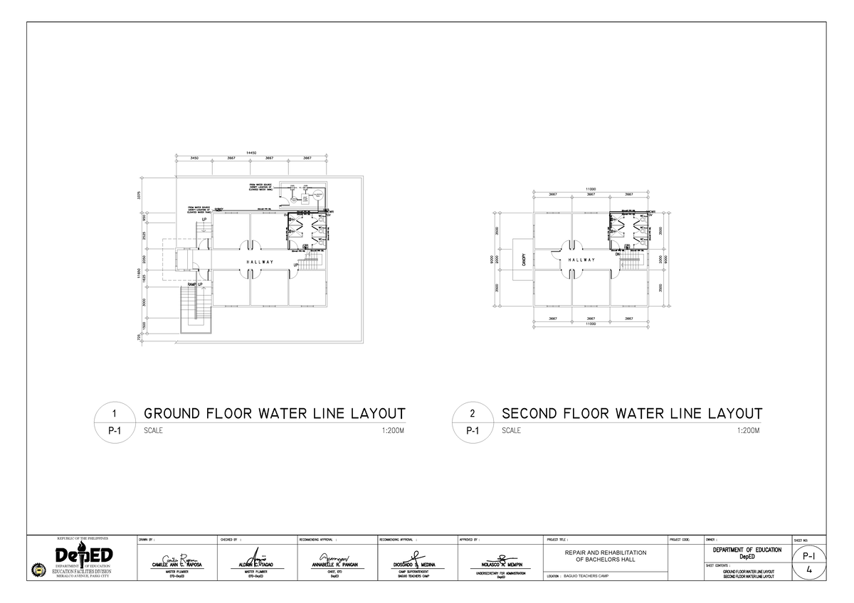 Annex-B: Plumbing Layouts for Ground & Second Floor (EDUC 101) - Studocu