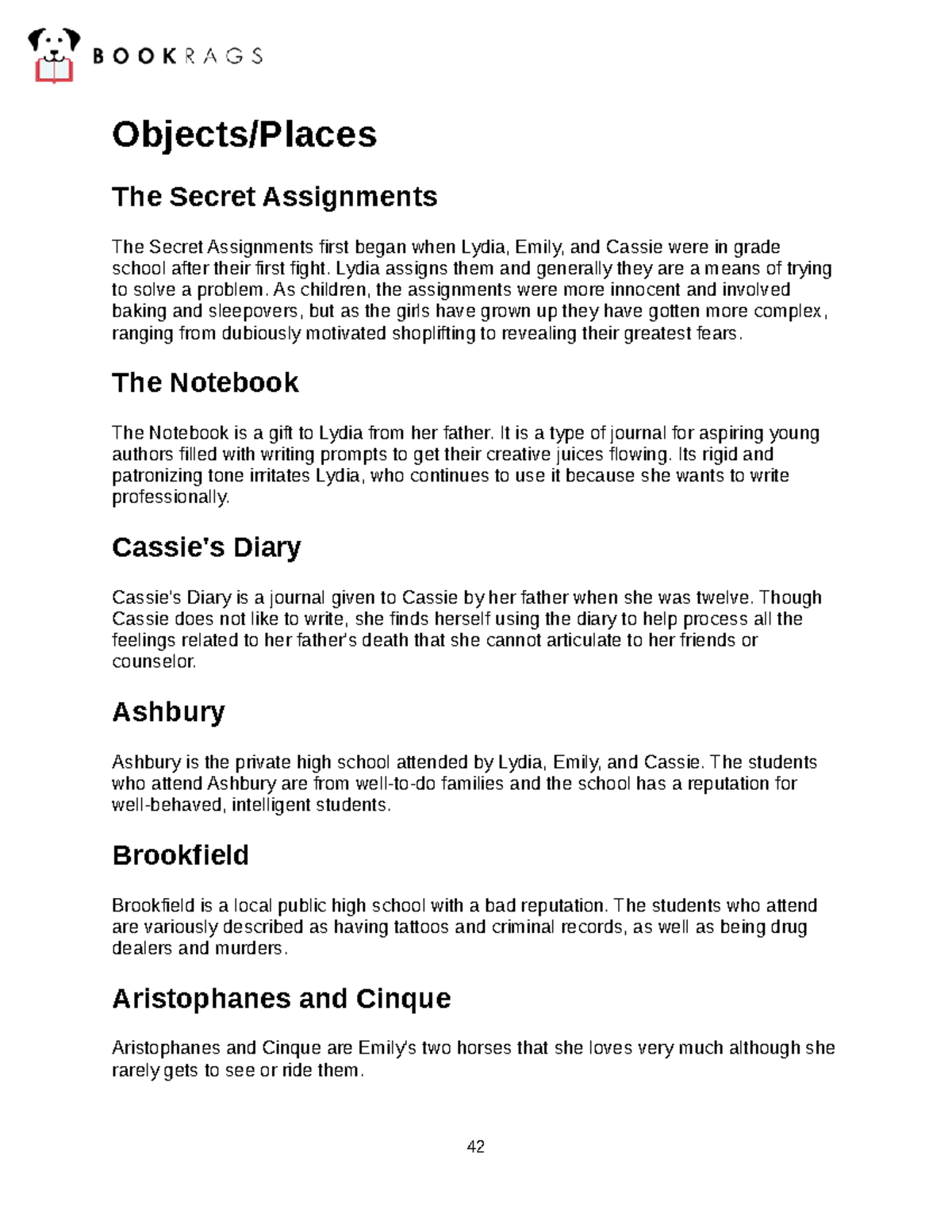 The-year-of-secret-assignments-studyguide 42 - Objects/Places The ...
