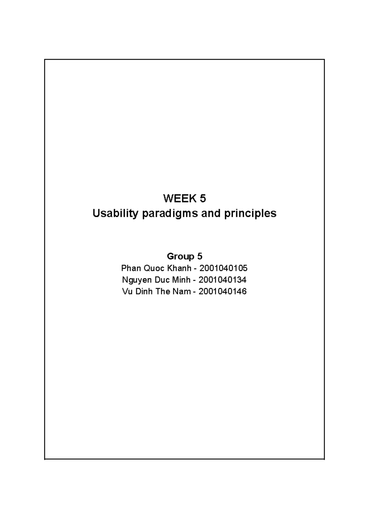 HCI - Design Principles Presentation on Usability Concepts and ...