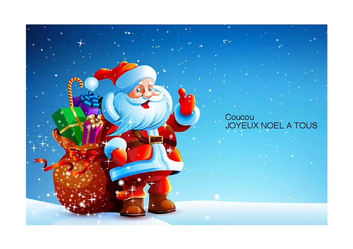 PERE NOEL - PERE NOEL - Arts plastiques - Coucou JOYEUX NOEL A TOUS ...