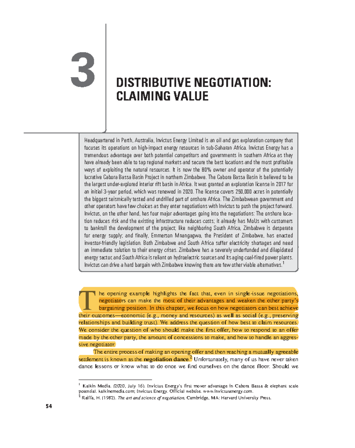 Thompson - Chapter 3 - Distributive Negotiation: Strategies for Success ...