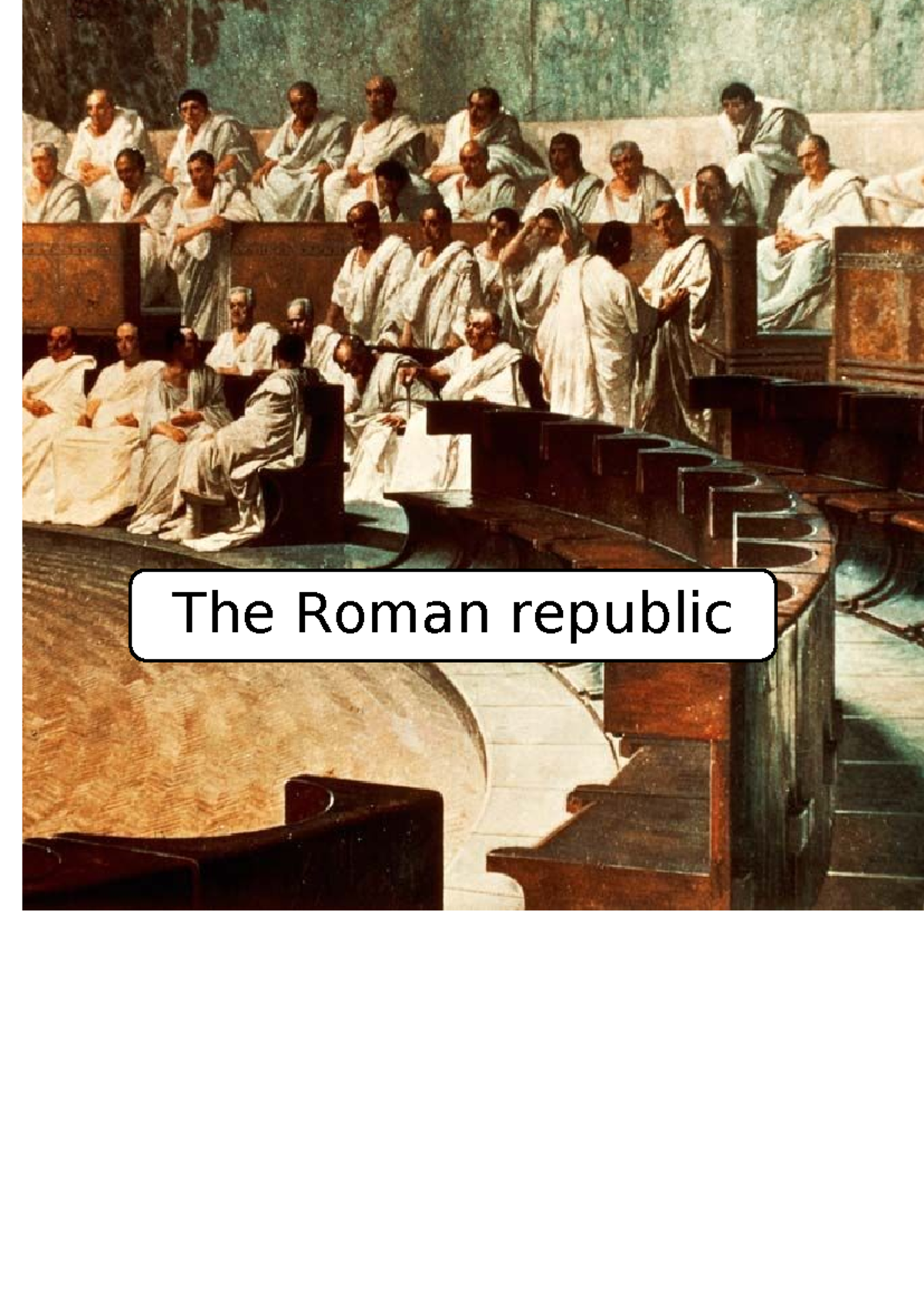 Analysis of the Roman Republic Transition (CRS 101: Historical Overview ...