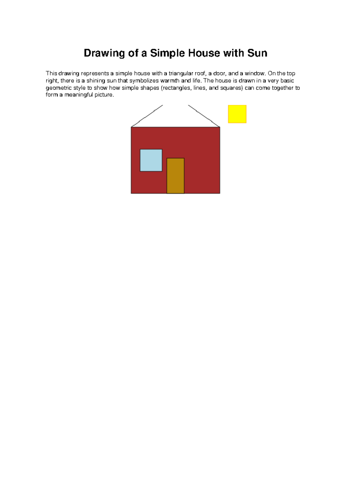 Drawing with explanation - Intro to creative writing - Drawing of a ...