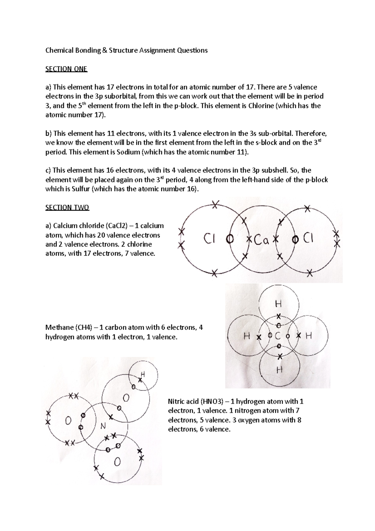 Unit 13 worksheet chemical bonding and structure - Chemical Bonding ...
