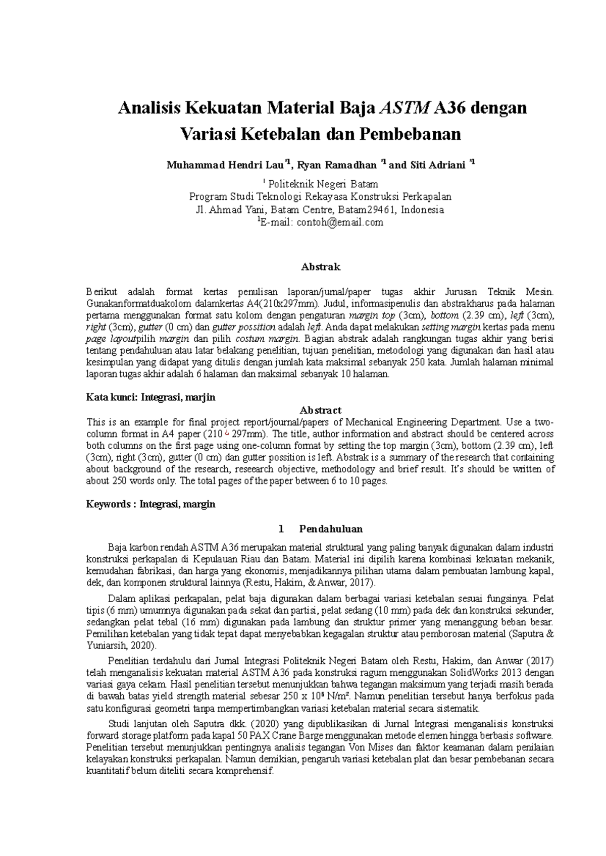 Analisis Kekuatan Material Baja ASTM A36: Metodologi Penelitian dan ...