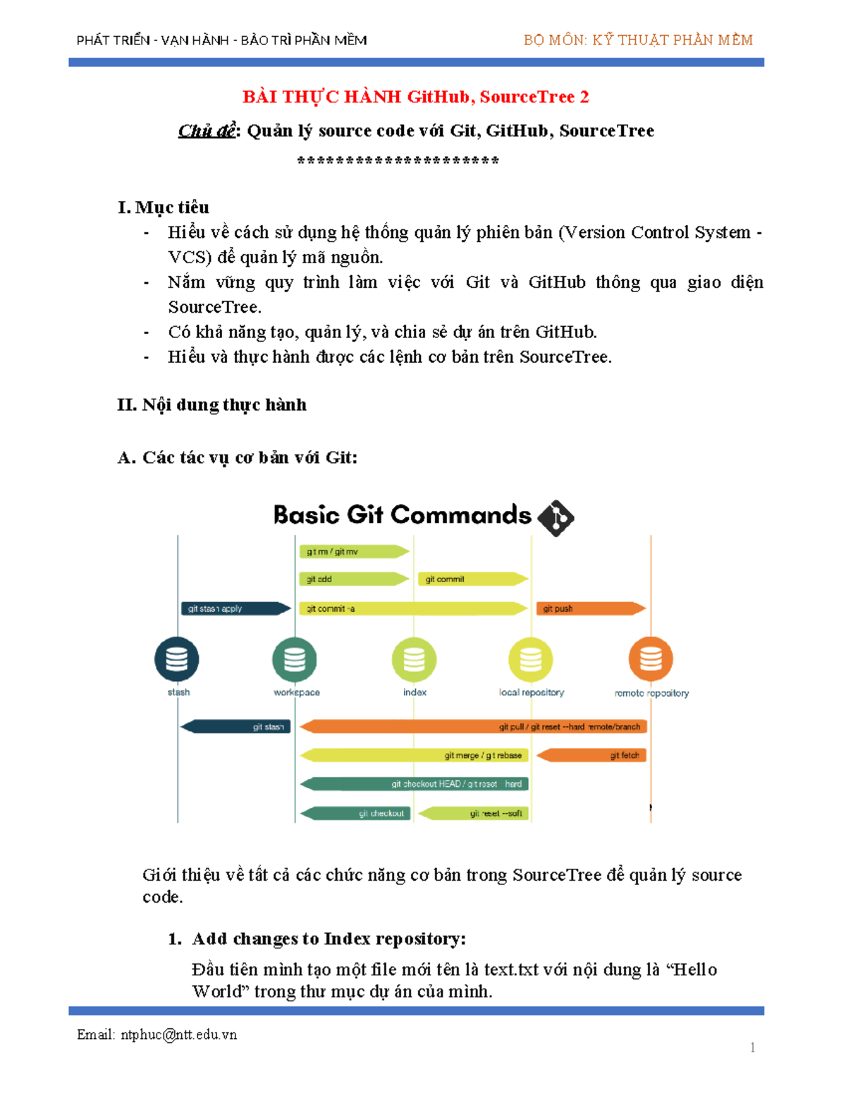 Thực hành GitHub và SourceTree: Quản lý source code hiệu quả - Studocu