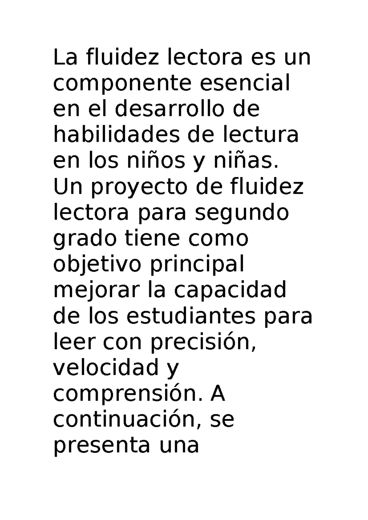 Hojas De Trabajo De Fluidez Para Segundo Grado