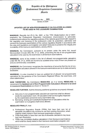 Sample Table of contents and Tabbings for pertinent papers - TABLE OF ...